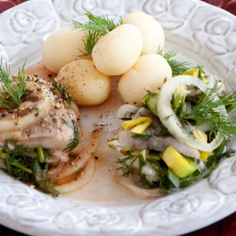 Citronsill med purjolök | Recept - Coop