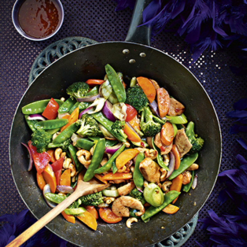 Kycklingwok med cashewnötter | Recept - Coop