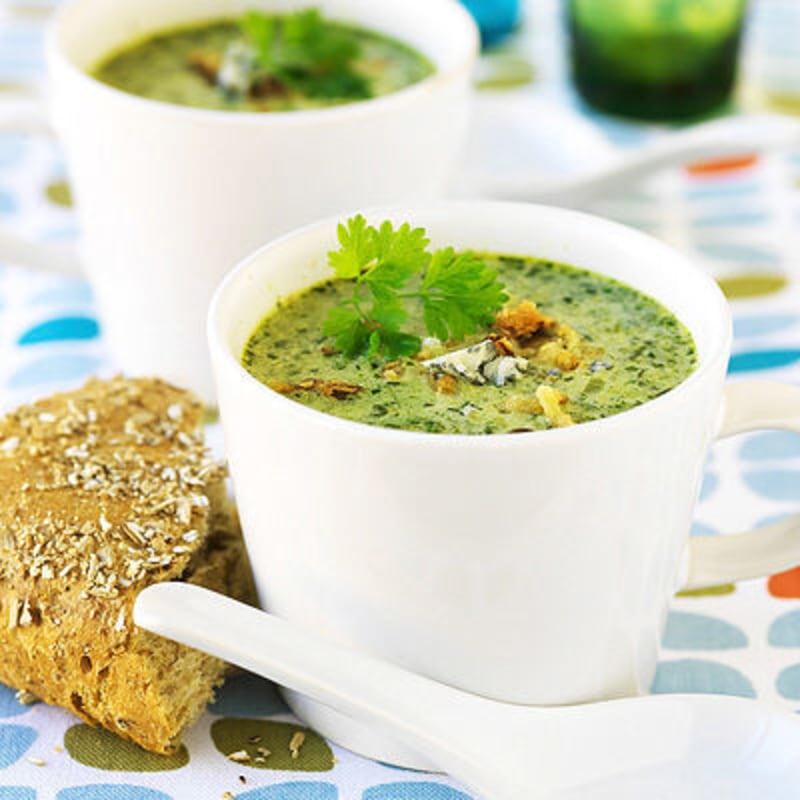 Spenatsoppa med ädelost | Recept | Coop