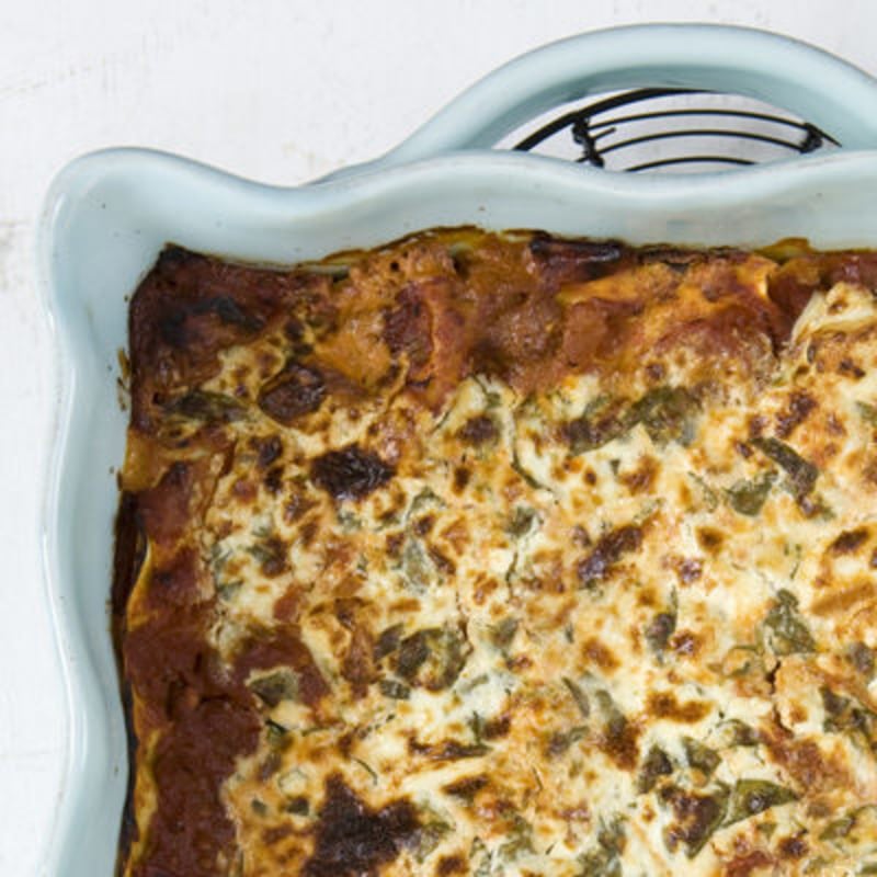 Lasagne med stekt aubergine och fetaost | Recept | Coop