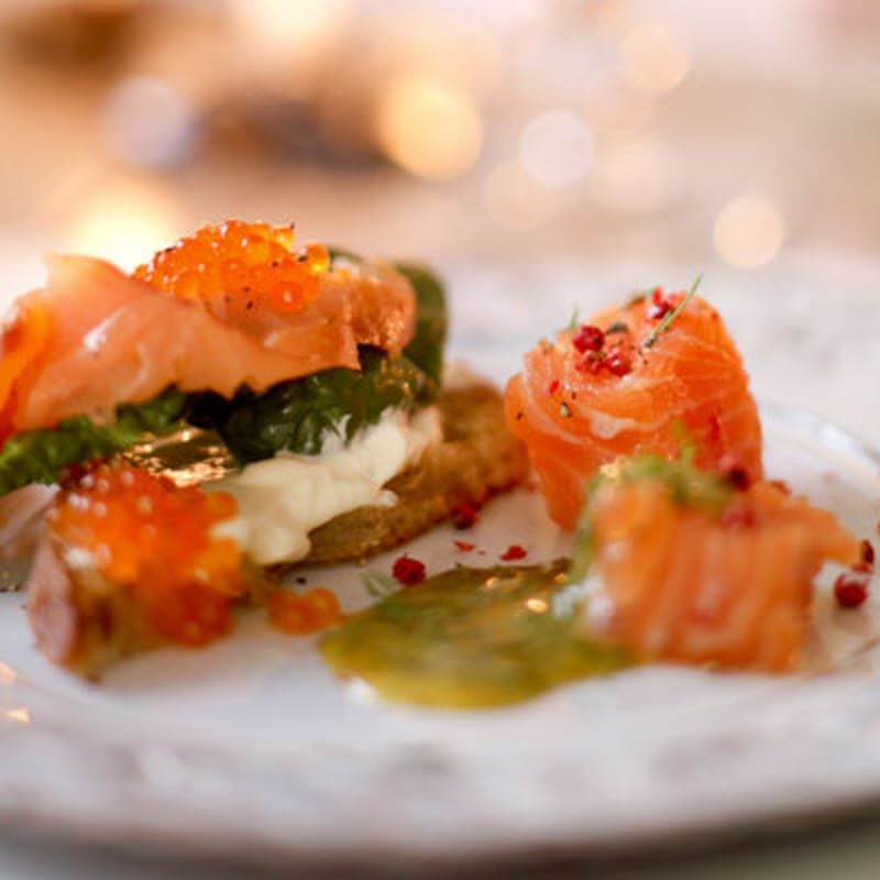 Laxsnittar med forellrom | Recept | Coop