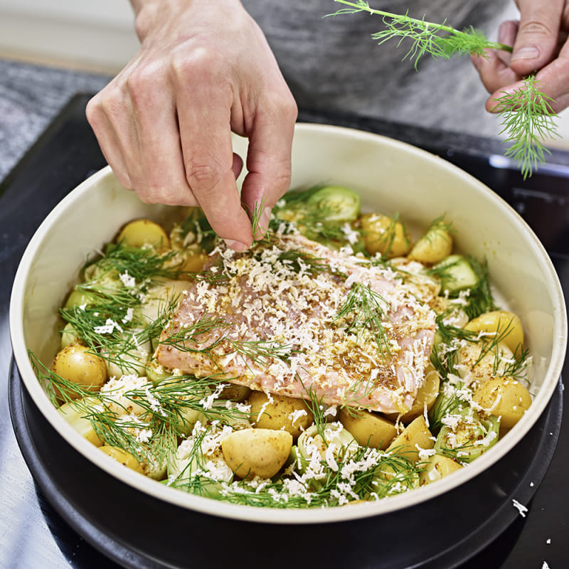 Lax och potatis i ugn | Recept | Coop