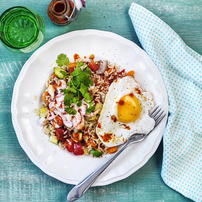 Stekt ris med ägg | Recept | Coop