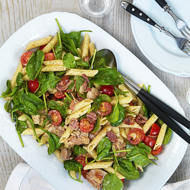 Pasta med kyckling och bacon | Recept | Coop