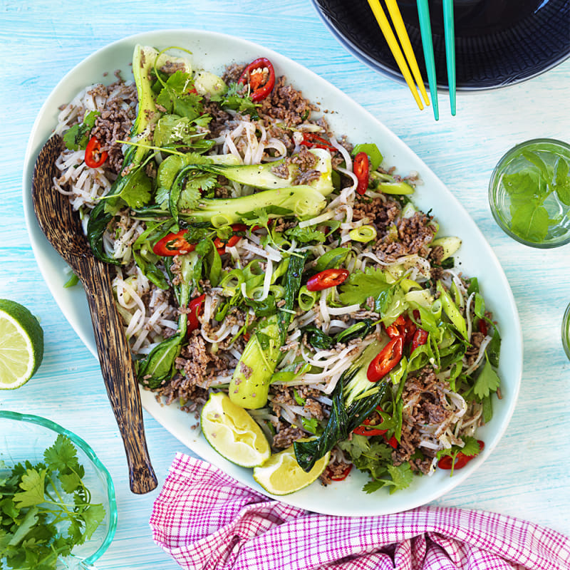 Asiatiska nudlar med färs | Recept - Coop
