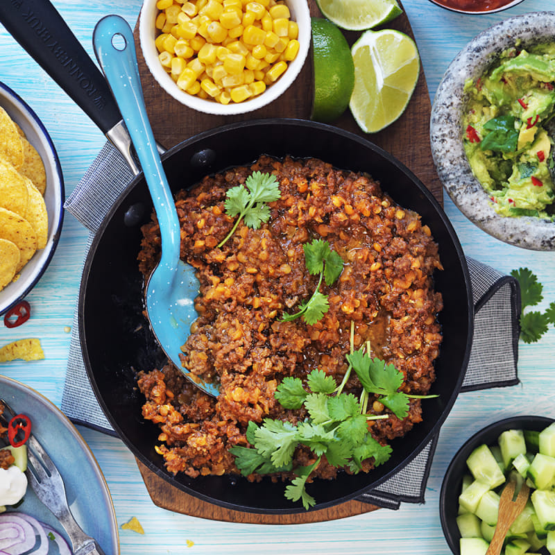 Taco med röda linser | Recept | Coop