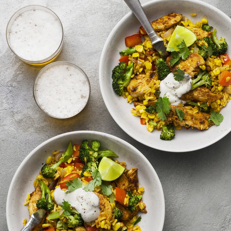 Stekt ris med kyckling | Recept | Coop