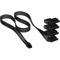 Premium Individually Sleeved Serial ATA (SATA) Cable (4 connectors ...