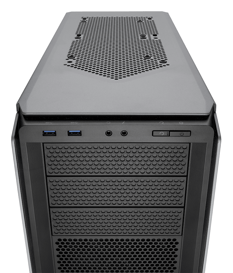 Graphite Series™ 230T Windowed Compact Mid Tower Case — Battleship Grey
