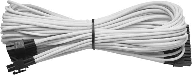 Individually Sleeved AX 860/760 ATX 24pin (Generation 2), WHITE