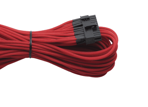 Individually Sleeved 24pin ATX Cable Type 4 (Generation 2), Red