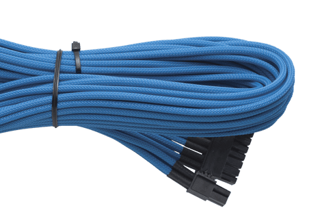 Individually Sleeved 24pin ATX Cable Type 4 (Generation 2), Blue