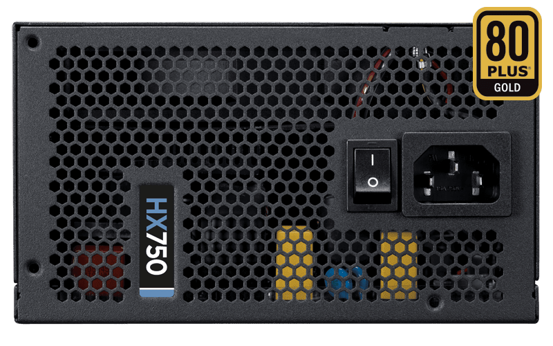 HX Series™ HX750 Power Supply — 750 Watt 80 PLUS® Gold Certified ...