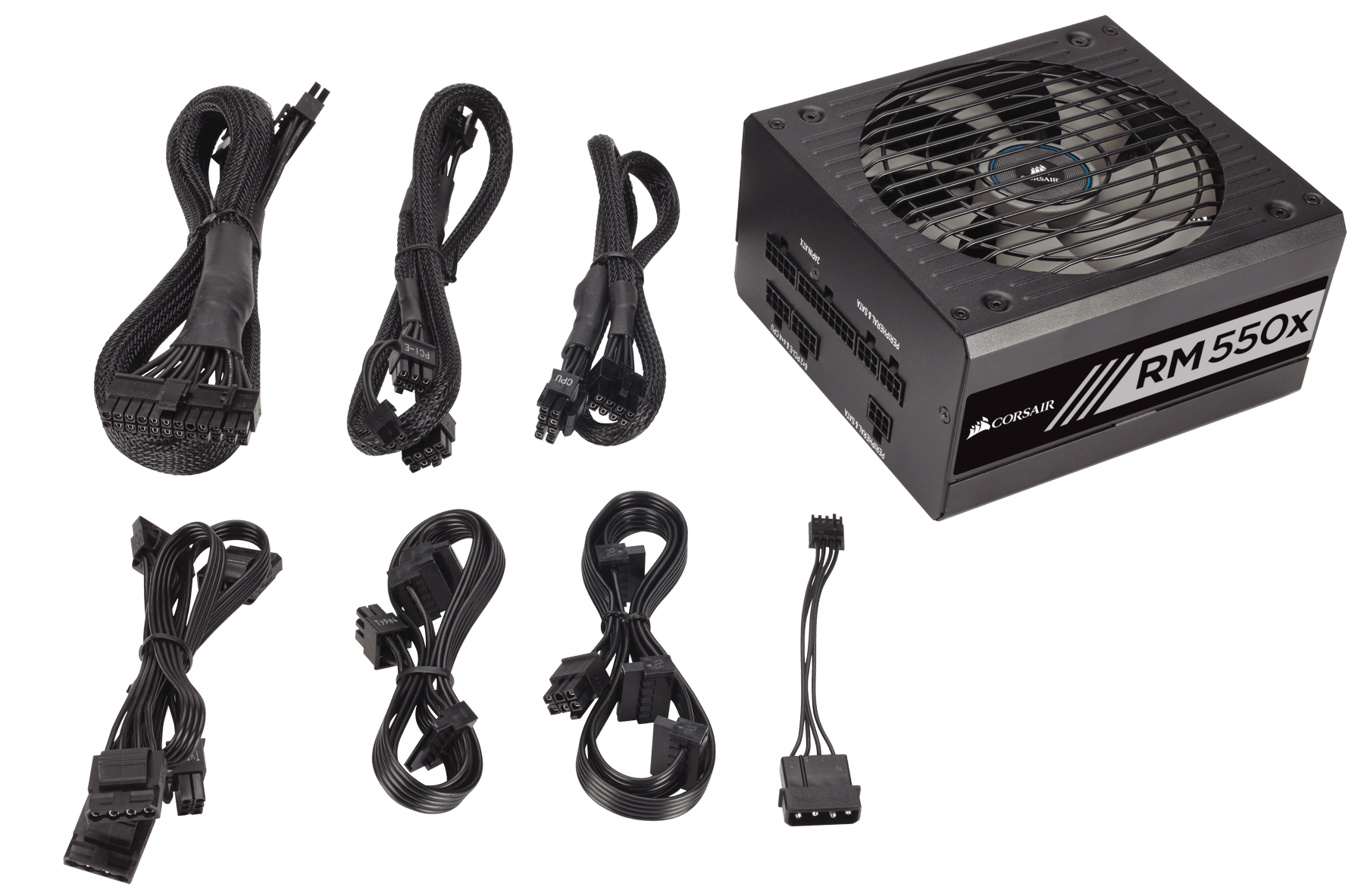 RMx Series™ RM550x — 550 Watt 80 PLUS® Gold Certified Fully Modular PSU