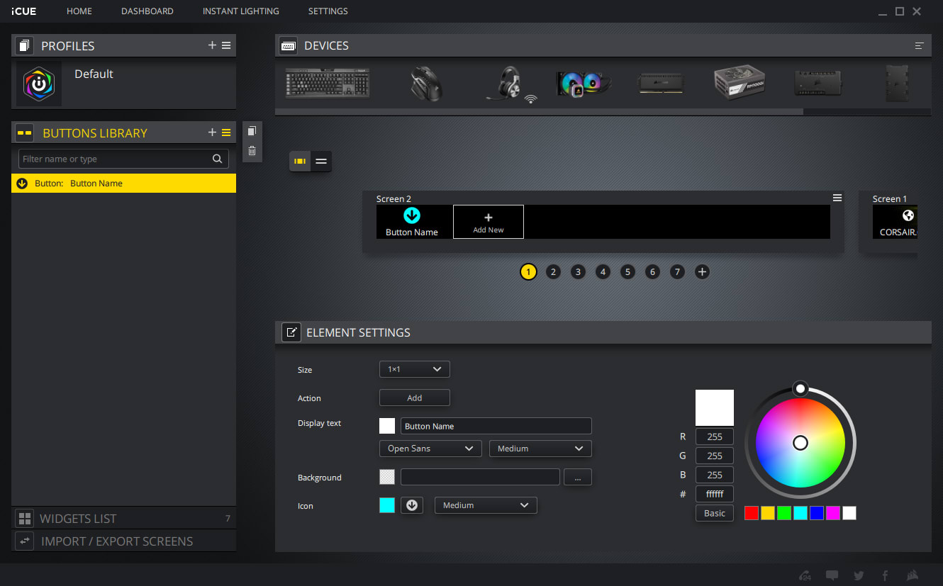 iCUE NEXUS | WELCOME TO YOUR COMMAND CENTER