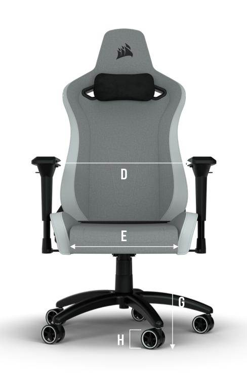 TC200 Gaming Chair – Plush Leatherette – Black/Black