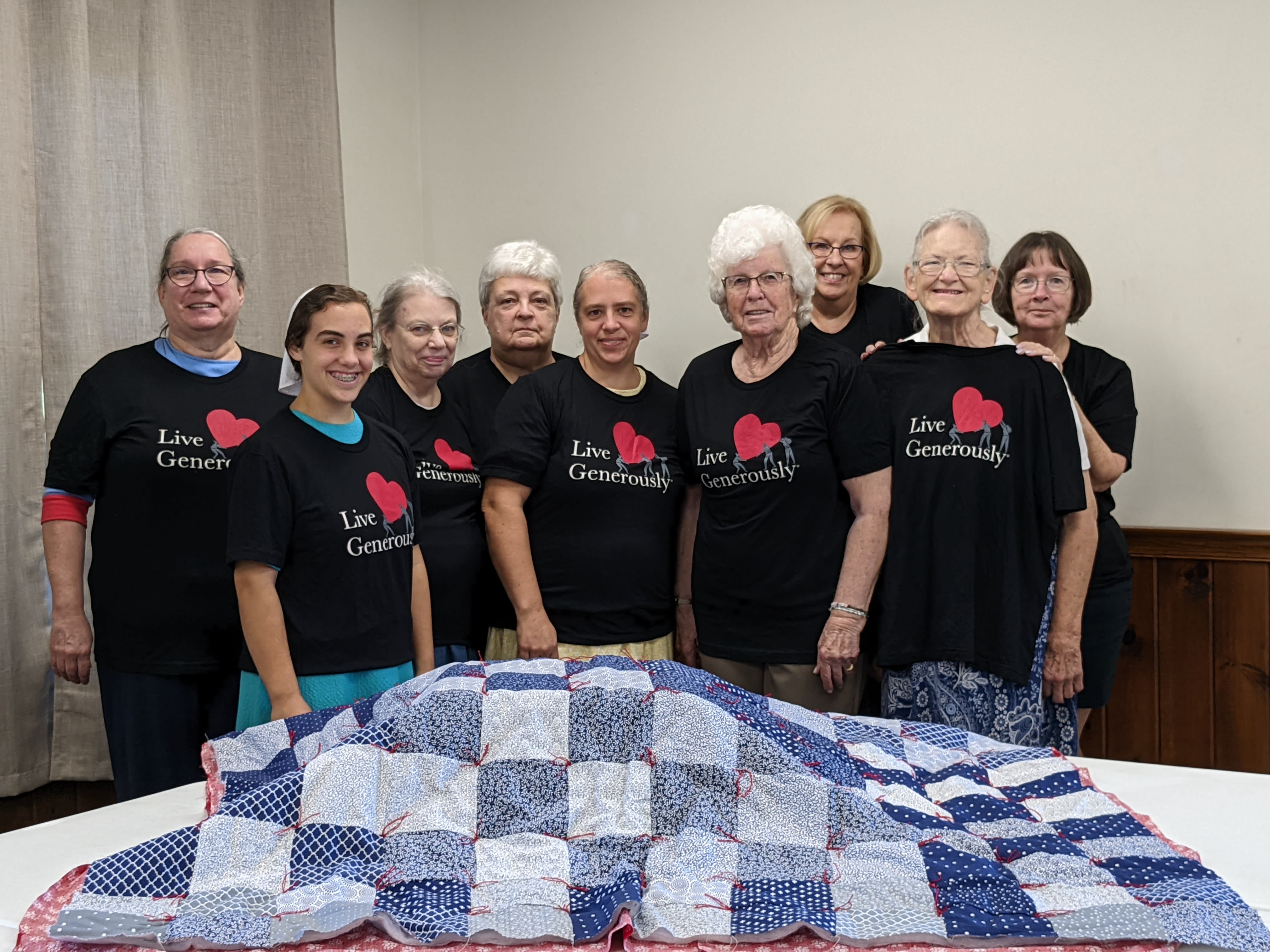 Helping others in need are the ladies quilters of Vincent Mennonite ...