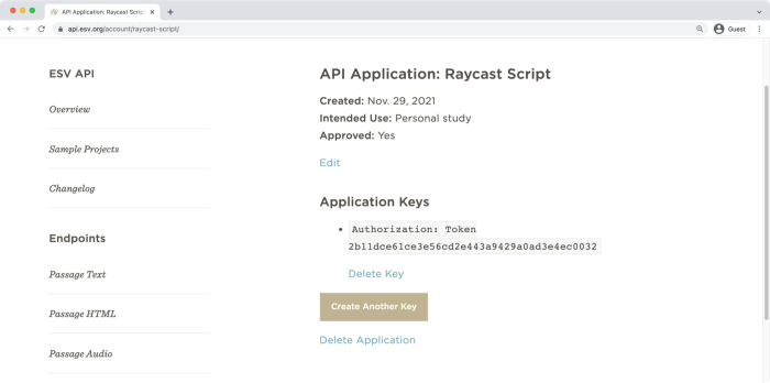 ESV Bible Api Script for Raycast · Chris Pennington