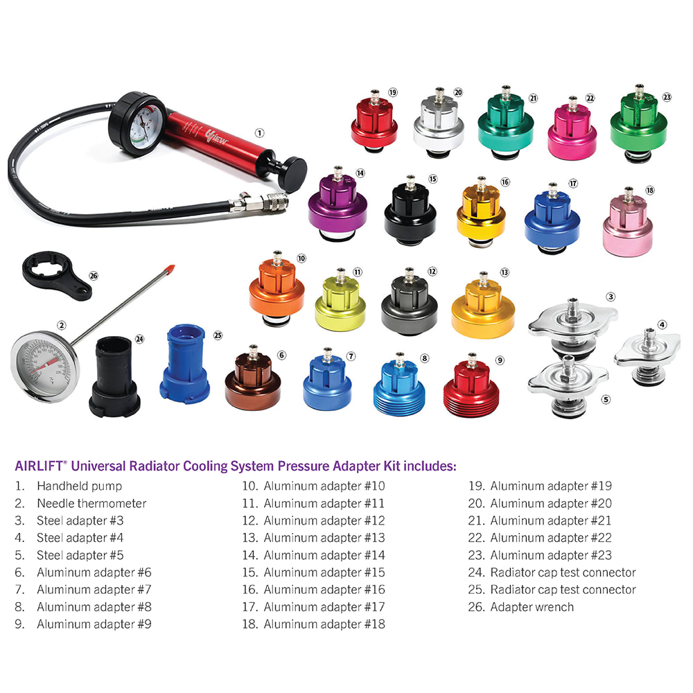 575000 | UView® AIRLIFT® Universal Radiator Cooling System Pressure ...