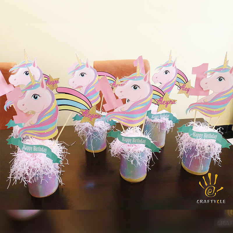 Centerpiece Unicorn Centerpiece Birthday Party Decorations - Craftycle