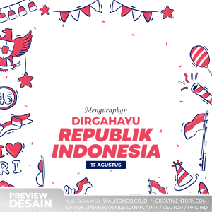 Background HUT RI 76 Tahun 2021 untuk Desain Ucapan / Story