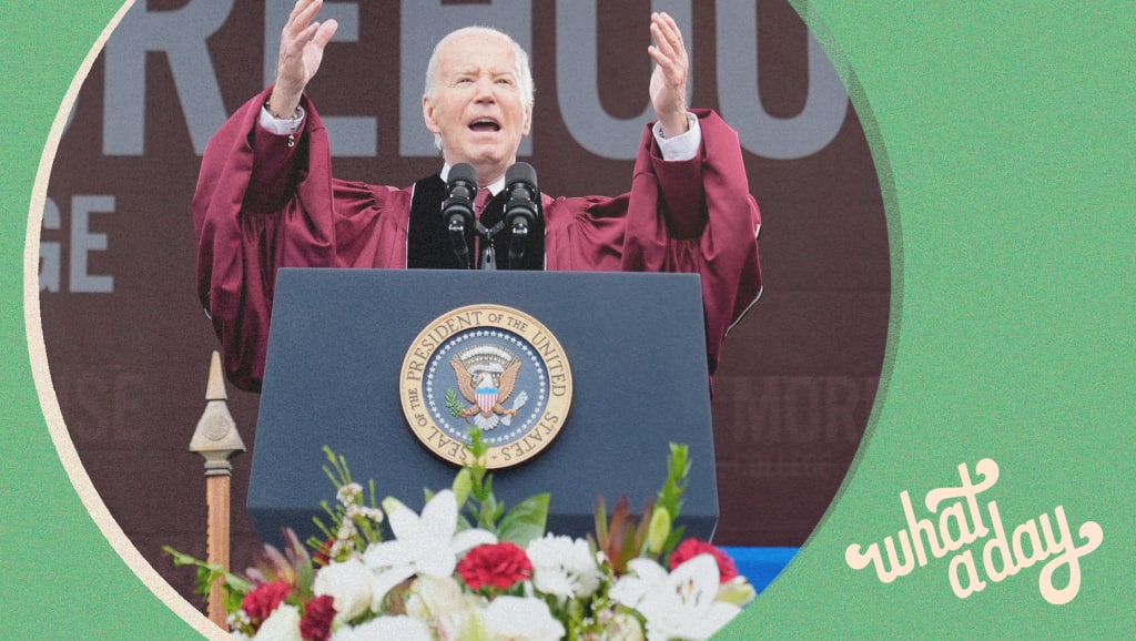 Morehouse Graduates Silently Protest Biden's Commencement Speech ...
