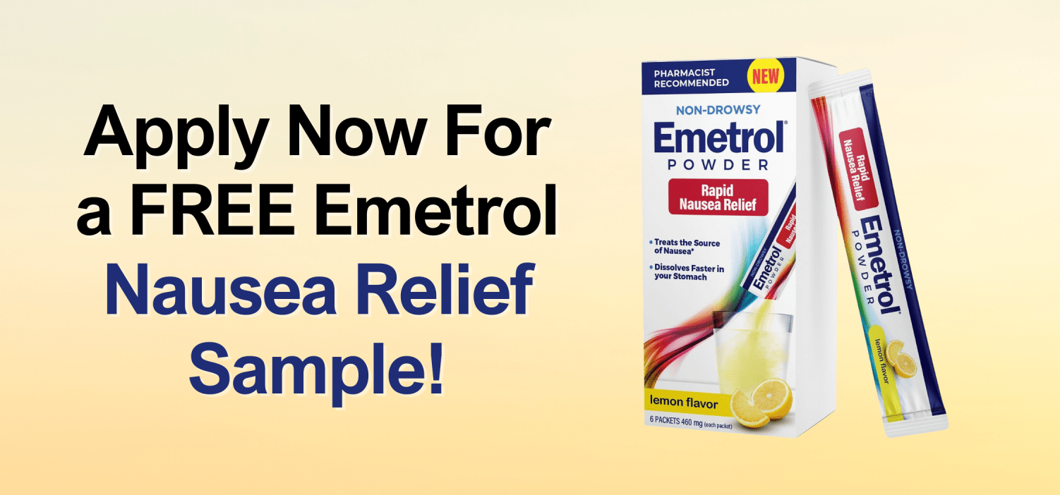Free Sample of Emetrol Nausea Relief Powder