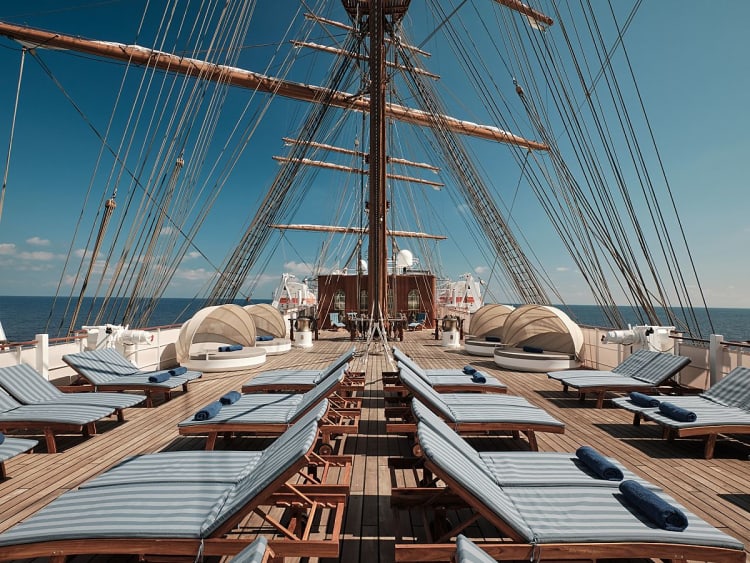 Sea Cloud Spirit Kreuzfahrten, Deckplan und Schiffsbewertungen