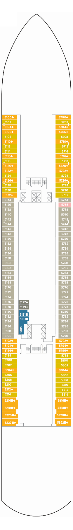 Norwegian Prima cruises, deck plan and ship reviews