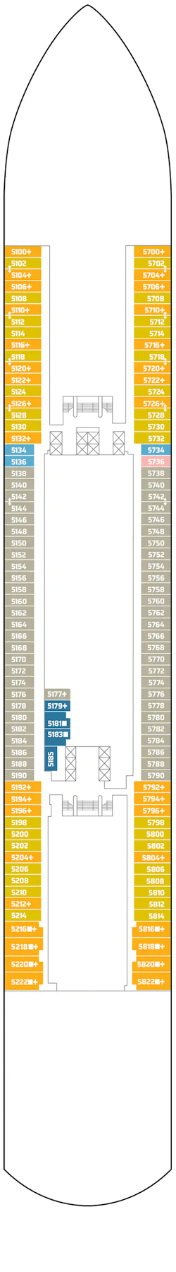 Norwegian Prima cruises, deck plan and ship reviews