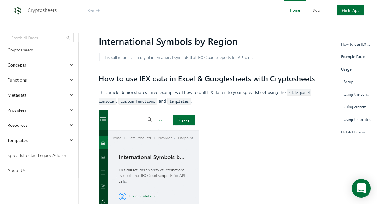 How to pull International Symbols by Region data from IEX into Excel ...