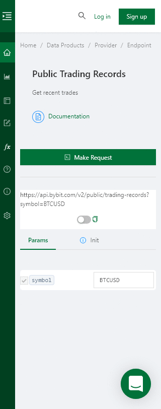 How to pull Public Trading Records data from Bybit into Excel and Google Sheets | Cryptosheets