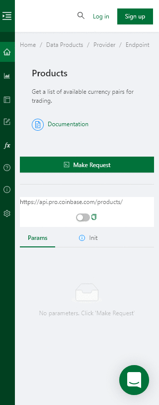 How to pull products data from Coinbase into Excel and Google Sheets | Cryptosheets