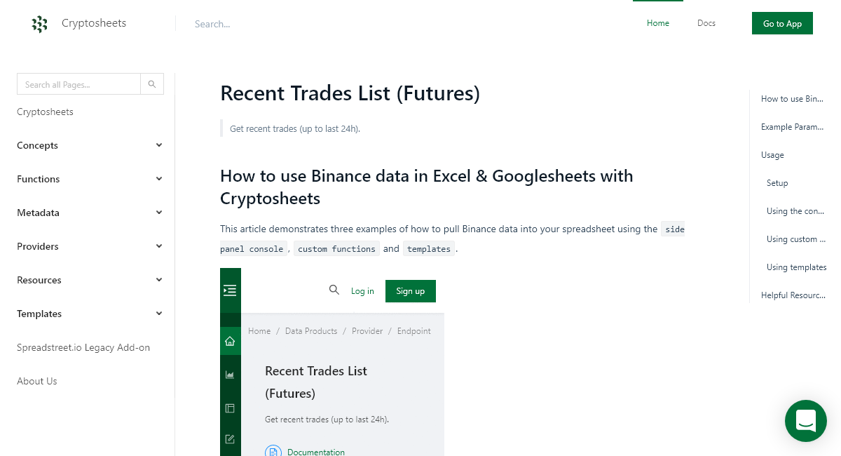 How to pull Recent Trades List (Futures) data from Binance into Excel and Google Sheets ...
