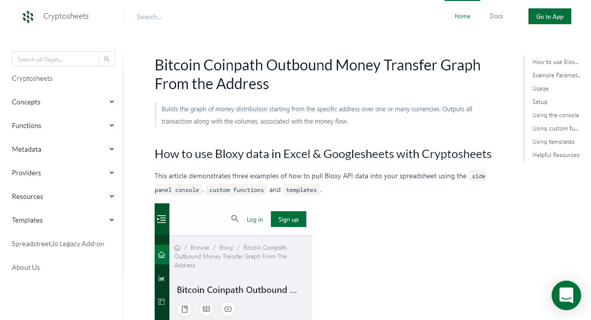 How to pull Bitcoin Coinpath Outbound Money Transfer Graph From the Address data from Bloxy into ...