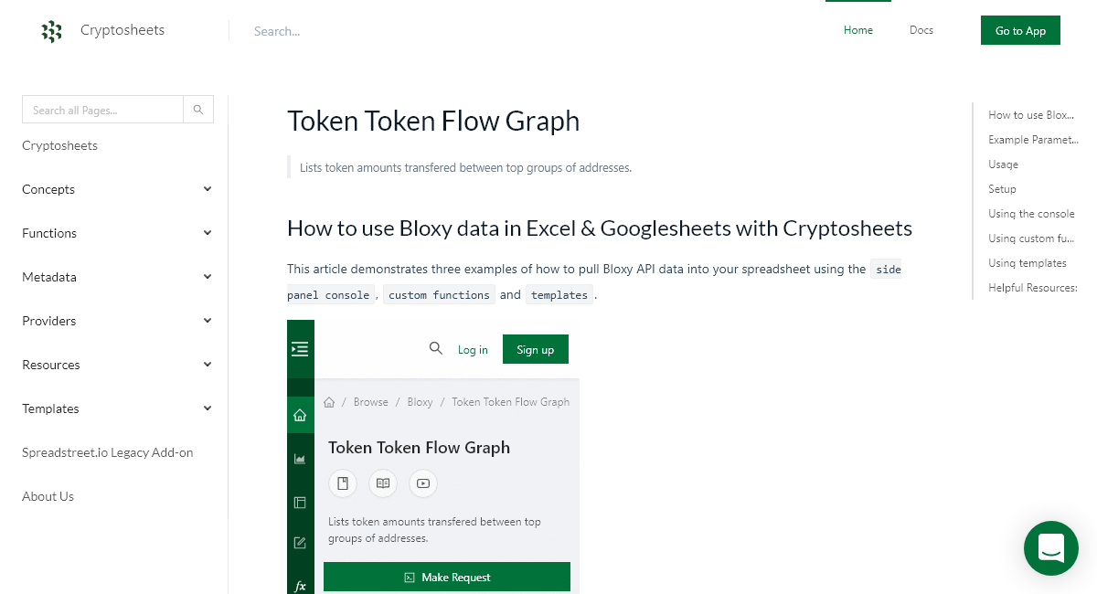 How to pull Token Token Flow Graph data from Bloxy into Excel and ...