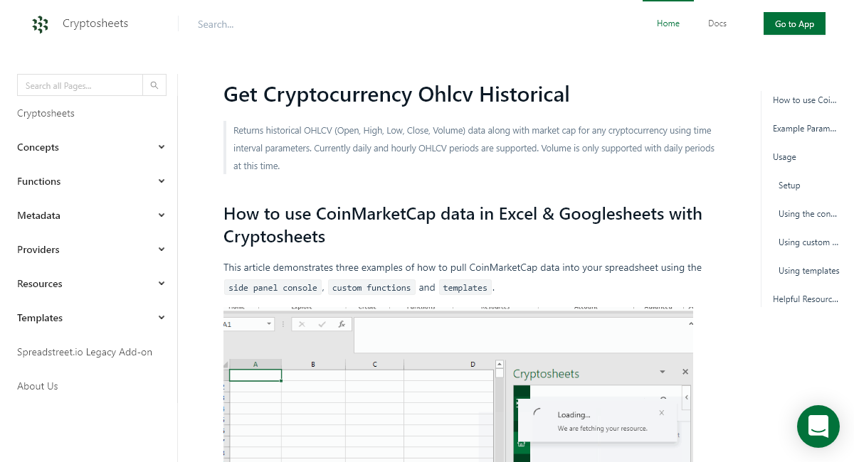 How to pull Get Cryptocurrency Ohlcv Historical data from CoinMarketCap into Excel and Google ...