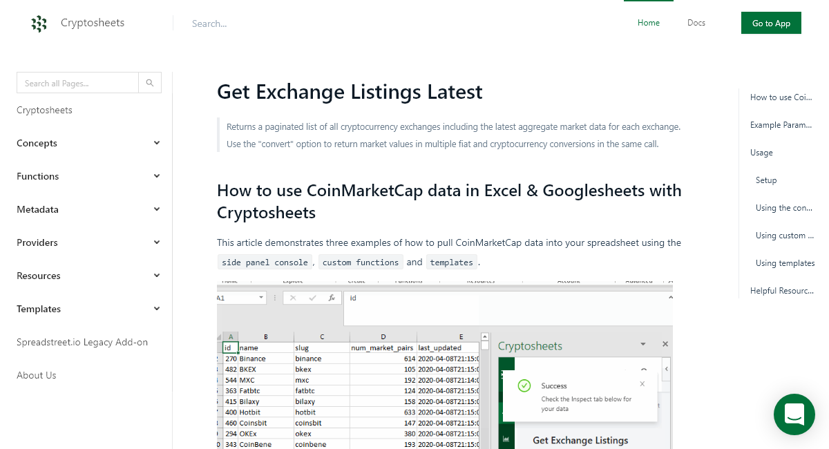 How to pull Get Exchange Listings Latest data from CoinMarketCap into ...