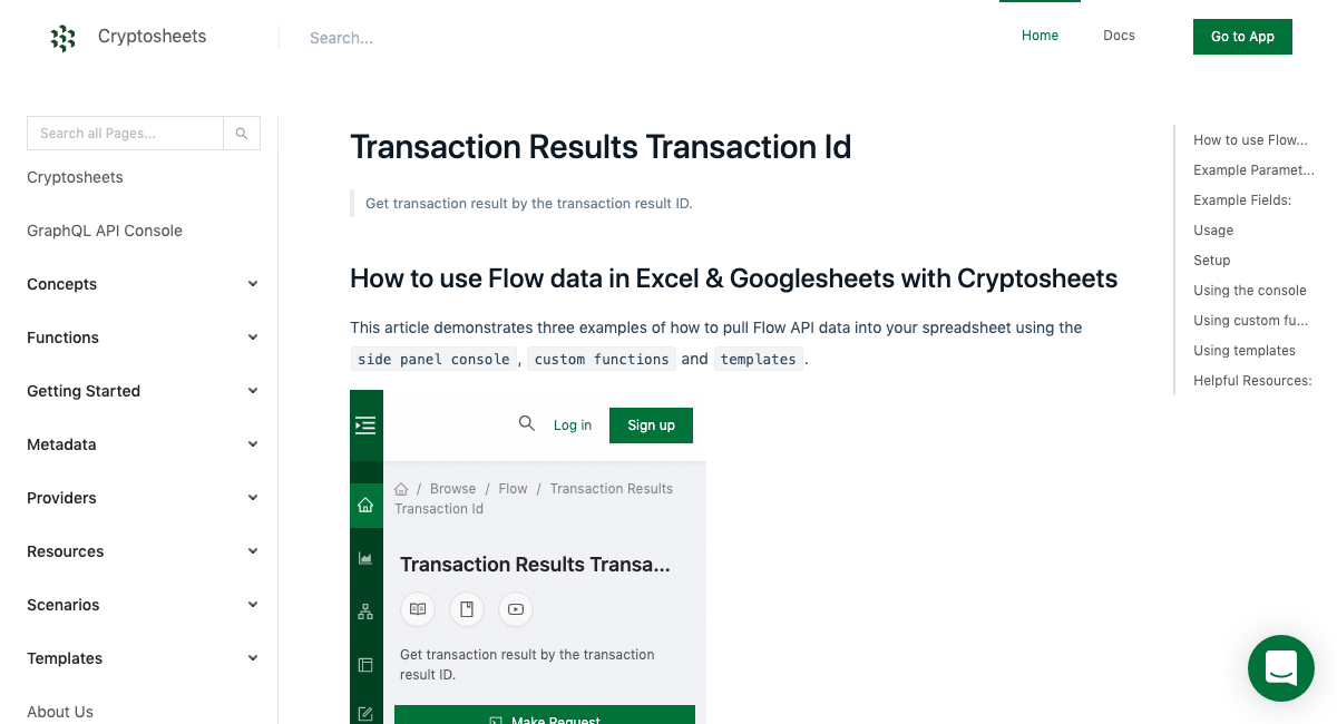 How to pull Transaction Results Transaction Id data from Flow into Excel and Google Sheets ...