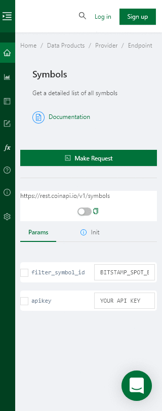 How to pull symbols data from CoinAPI into Excel and Google Sheets | Cryptosheets