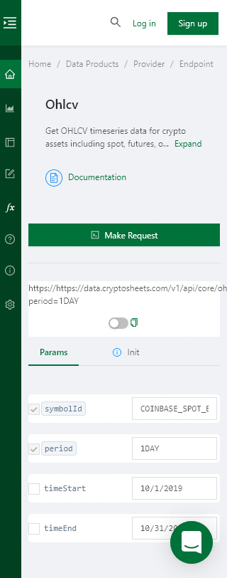 How to pull ohlcv data from Cryptosheets into Excel and Google Sheets | Cryptosheets
