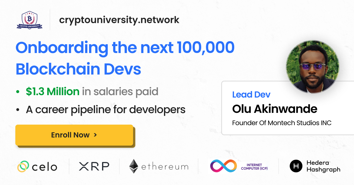 Web3 Dev Program | Convert Web2 Devs To Web3 | $1.3M Salaries Paid | Crypto University