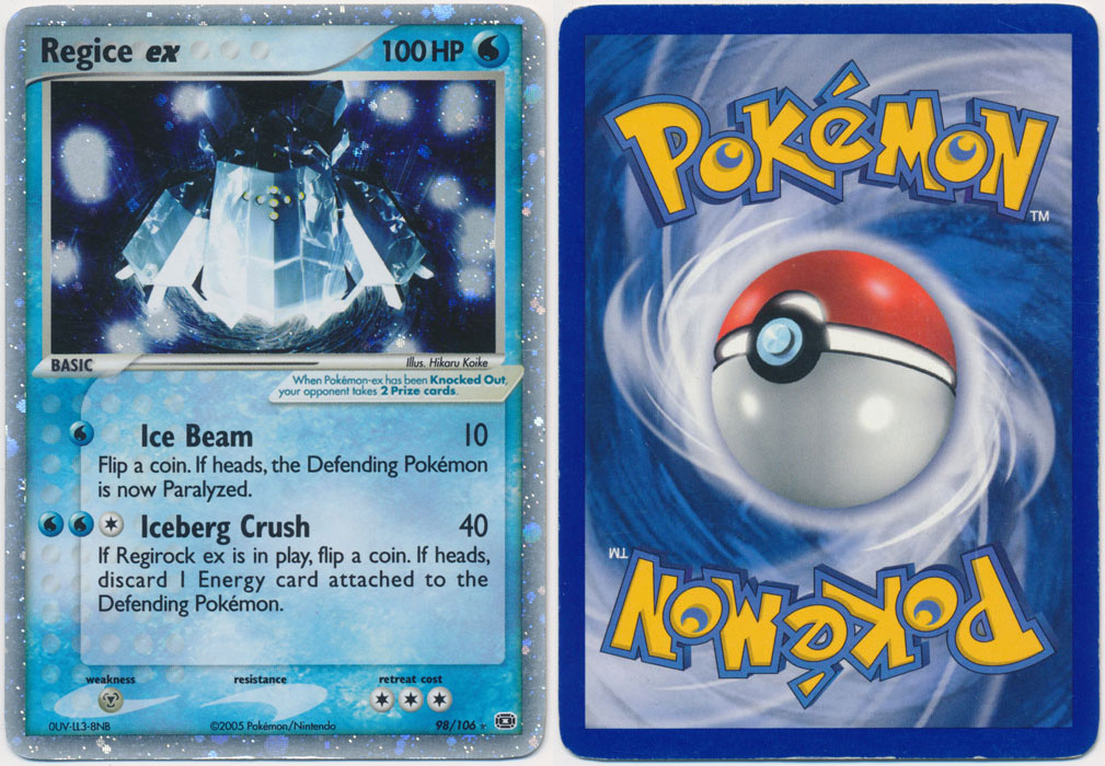 Pokemon Regice Ex