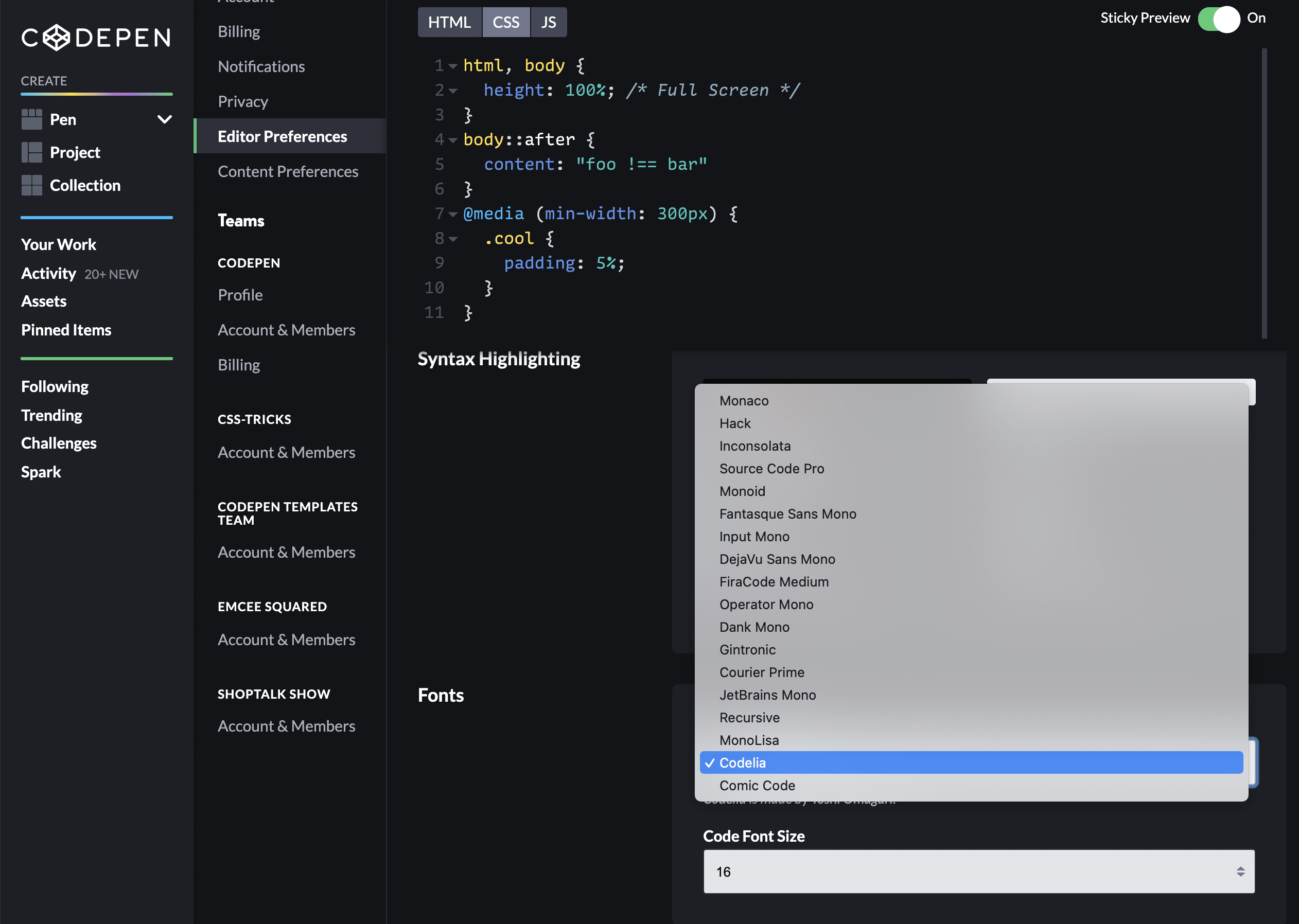 Two New Editor Fonts from Toshi Omagari - CodePen Blog