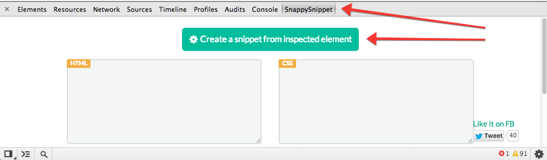 SnappySnippet Allows You To Move HTML and CSS from Chrome DevTools to CodePen - CodePen Blog