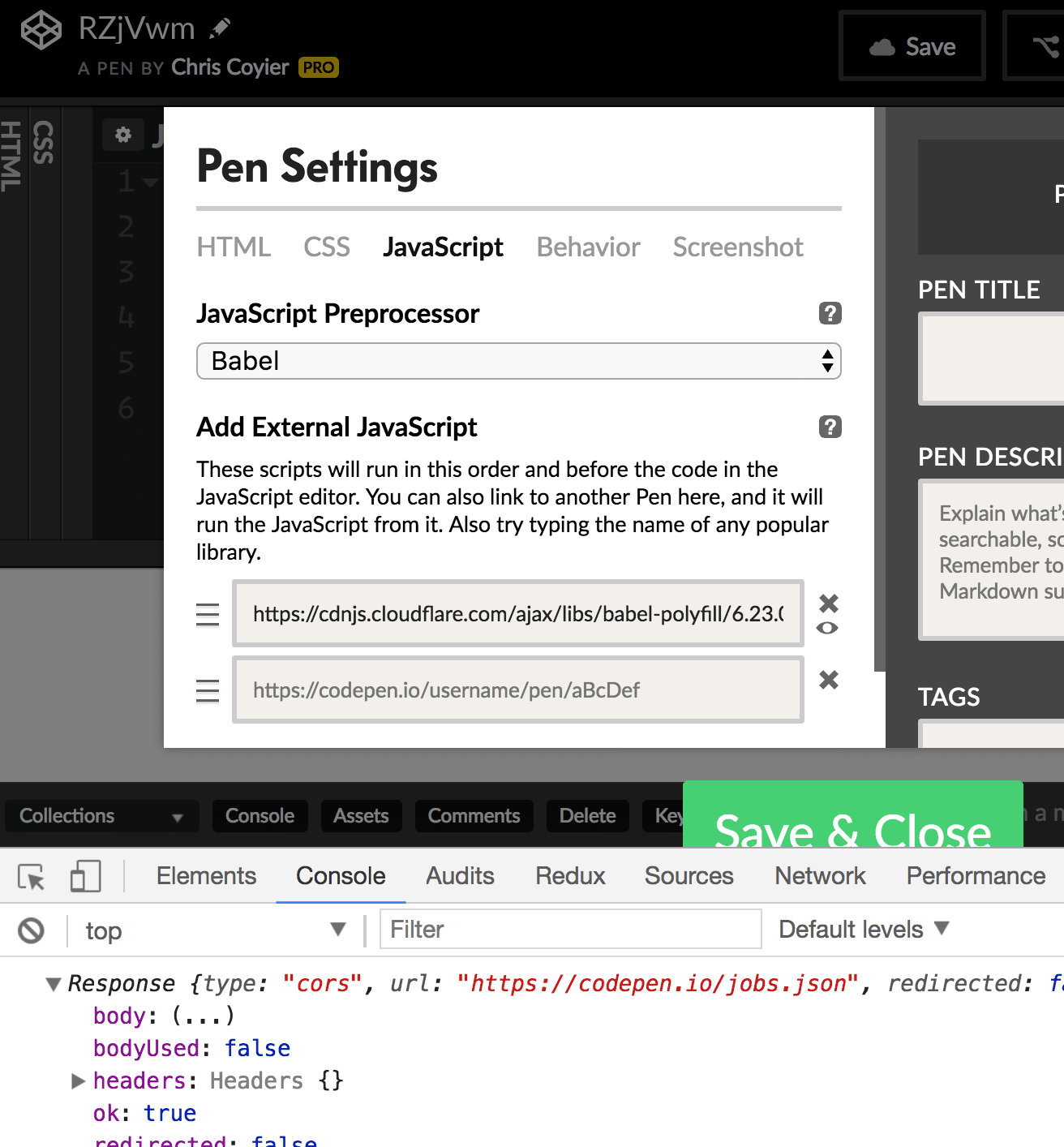 Using Babel Polyfills Codepen Blog