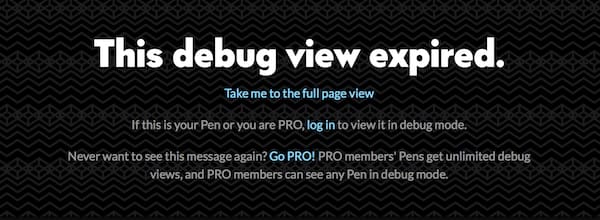 An Update to Debug Mode - CodePen Blog