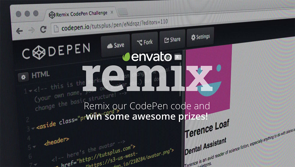 Envato Remix - CodePen Blog