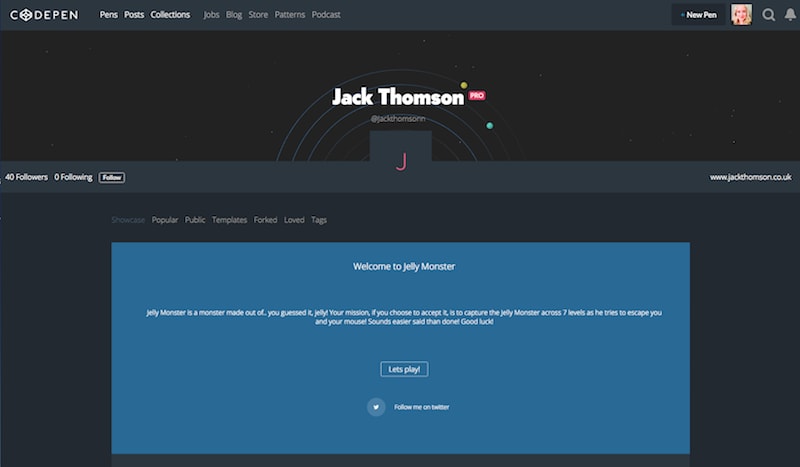 Sweet Custom Profiles - CodePen Blog