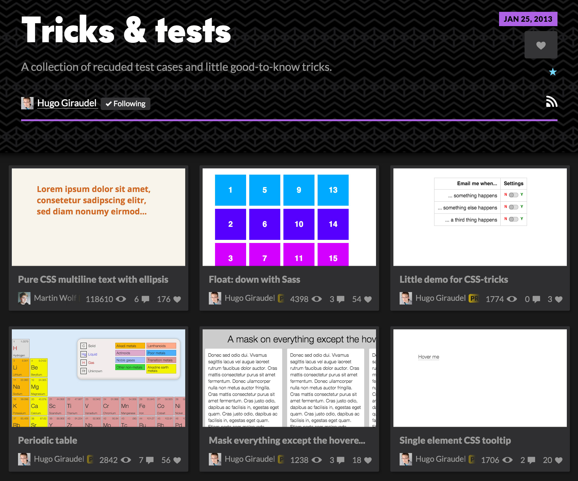 RSS Feeds on Collections - CodePen Blog